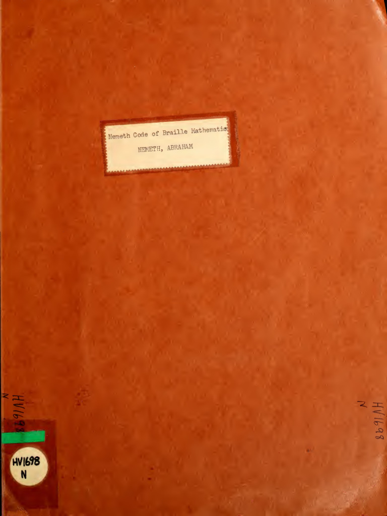 Nemeth Code for Braille Mathematics | PDF | Encodings | Graphemes
