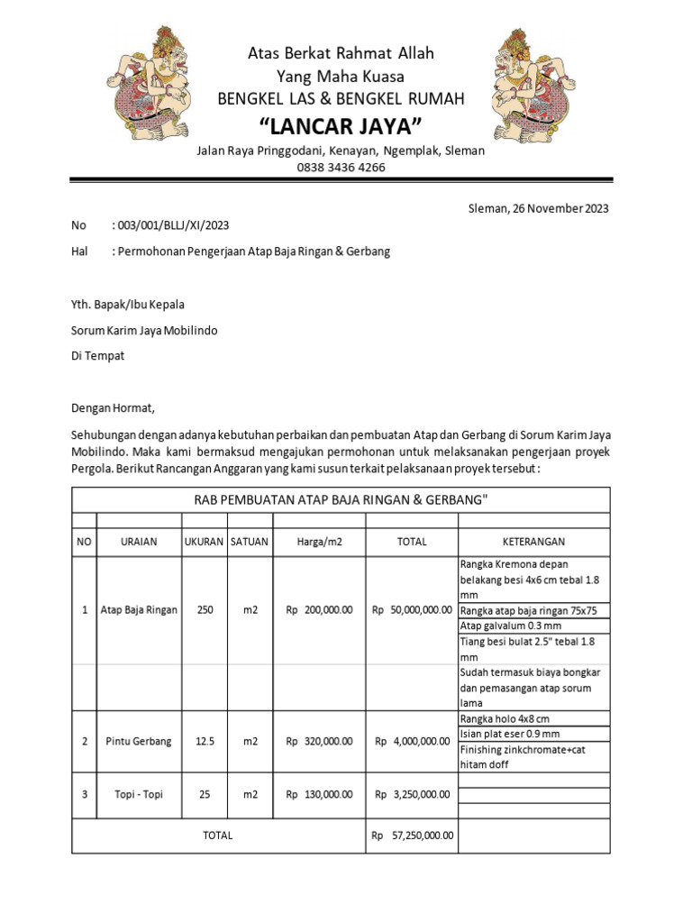 Rab Atap Baja Ringan | PDF