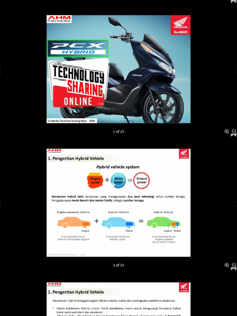 Honda PCX Hybrid Product Knowledge | PDF
