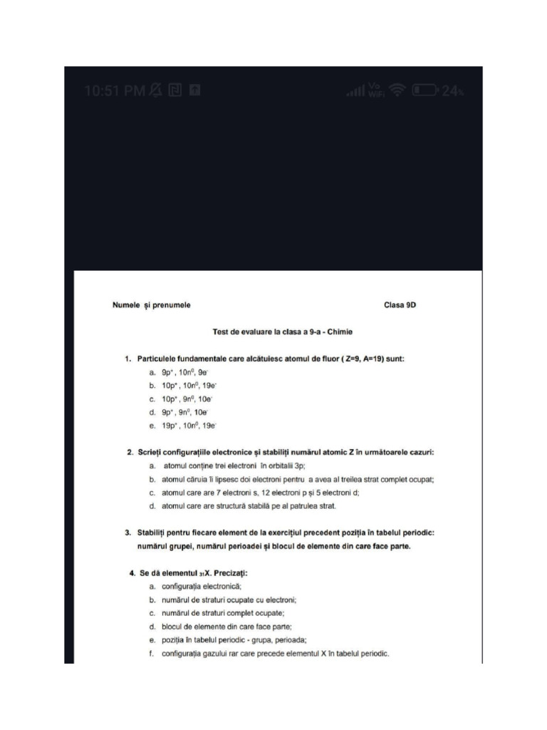 Test Clasa A 9a Configuratii Electronice | PDF