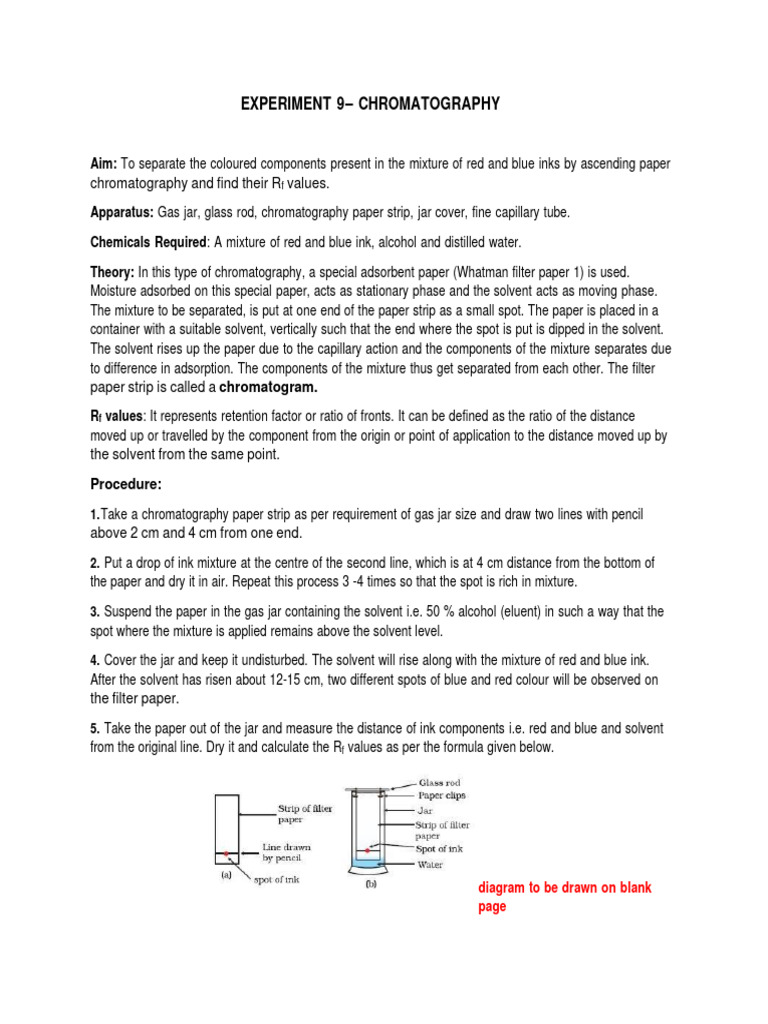 EXP 9 Chromatography | Download Free PDF | Chromatography | Chemistry
