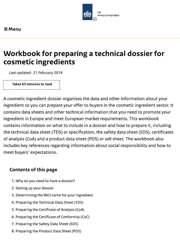 Workbook For Preparing A Technical | PDF