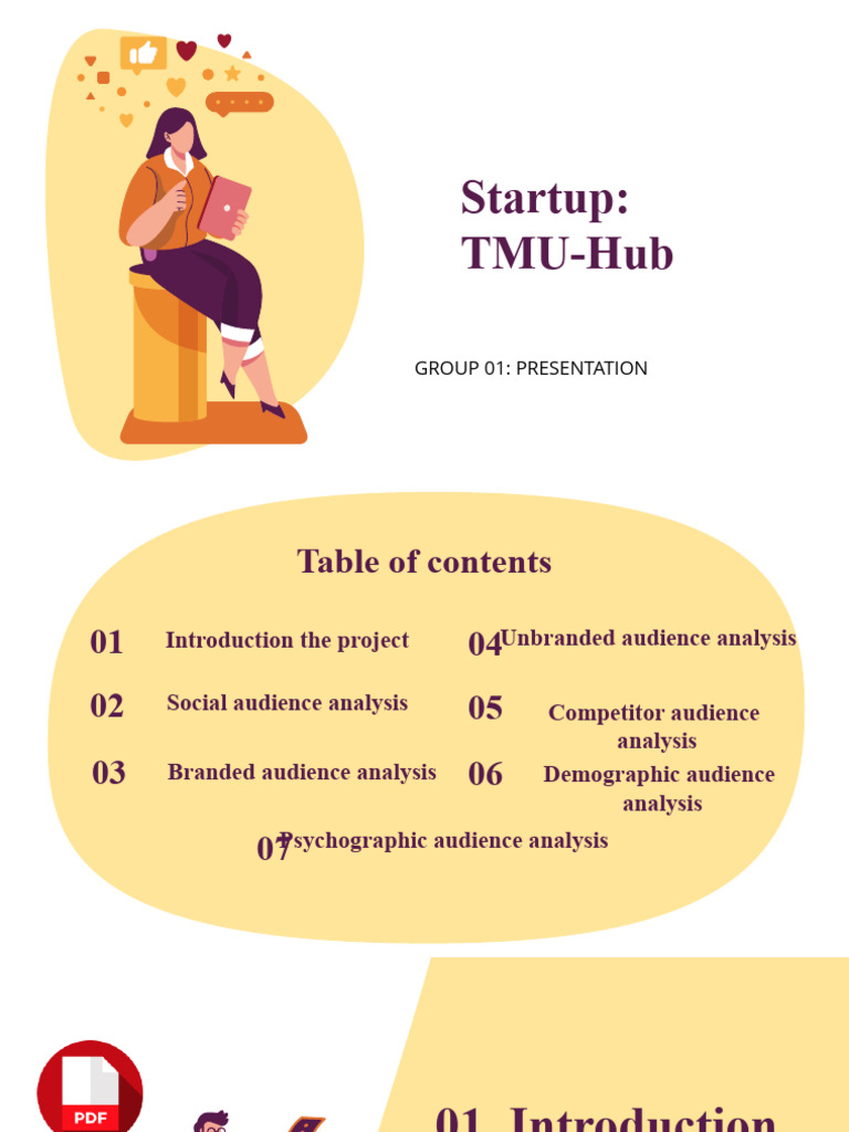 Audience Analysis for TMU-Hub Startup | PDF | Target Audience | Business Economics