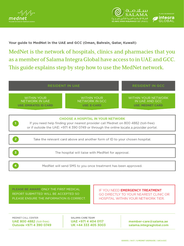 IntegraGlobal MedNet User Guide UAE | PDF | Gulf Cooperation Council ...
