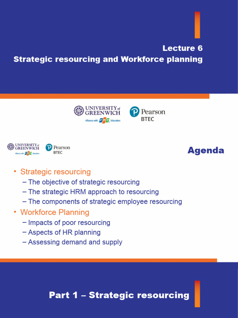 Lecture 6 - Strategic Resourcing & Workforce Planning | PDF | Human ...