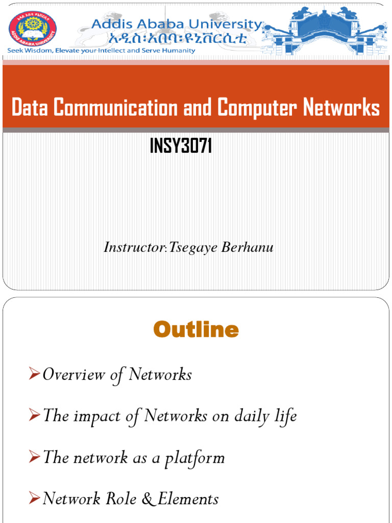 chapter-1 SN | PDF | Computer Network | Quality Of Service
