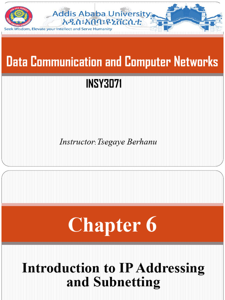 Chapter-6 SN | PDF | Ip Address | Computer Network