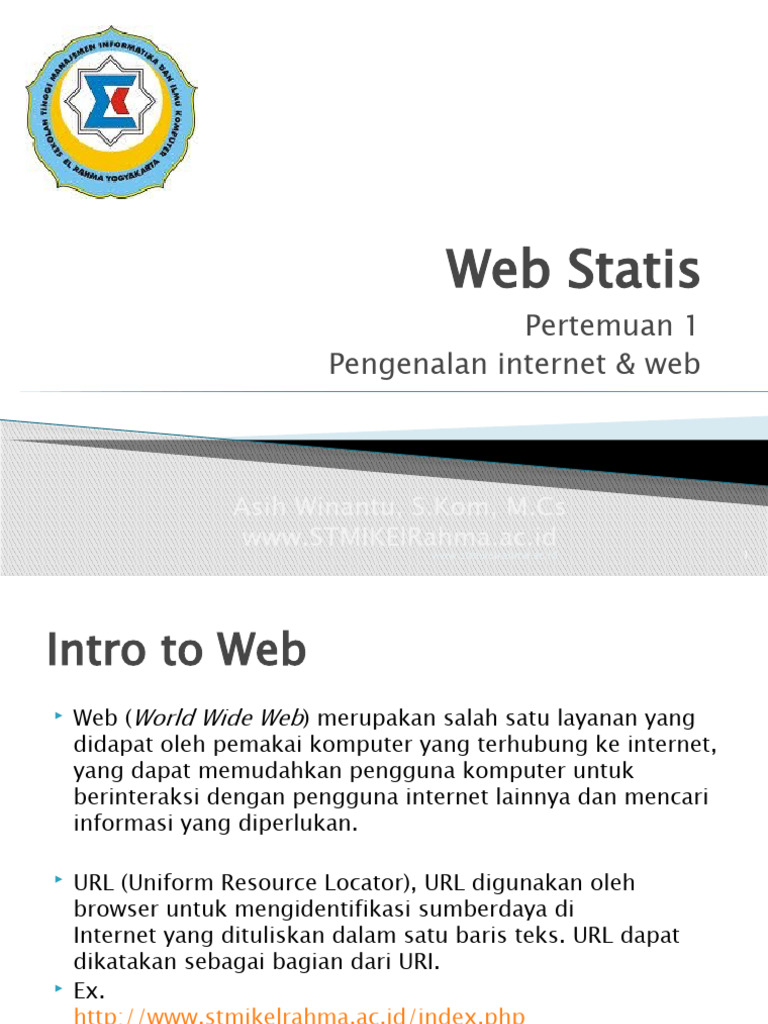 Pengenalan Internet & Web | PDF | Komputer