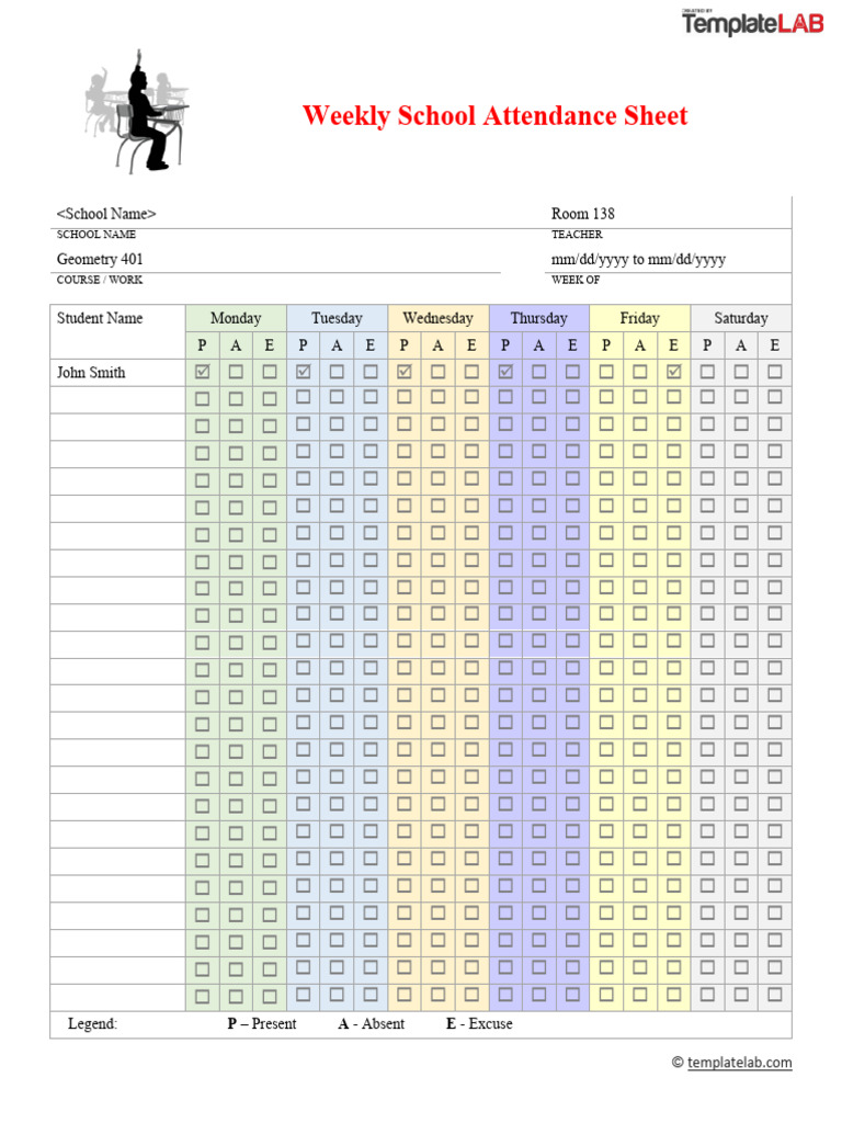 School Attendance Sheet | PDF
