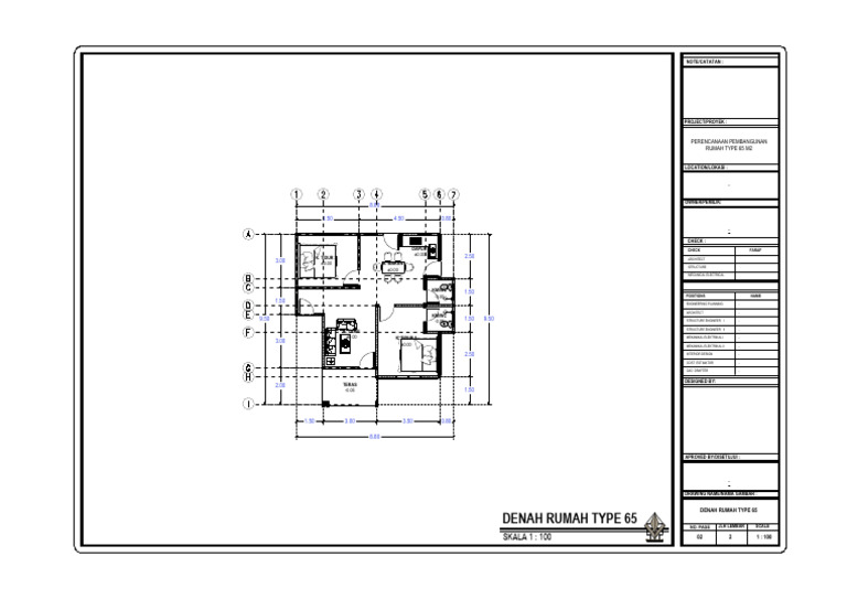 DESIGN RUMAH TYPE 65 | PDF