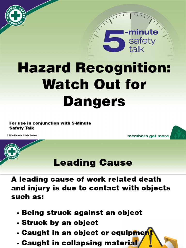 Hazard Recognition | PDF | Occupational Safety And Health | Safety