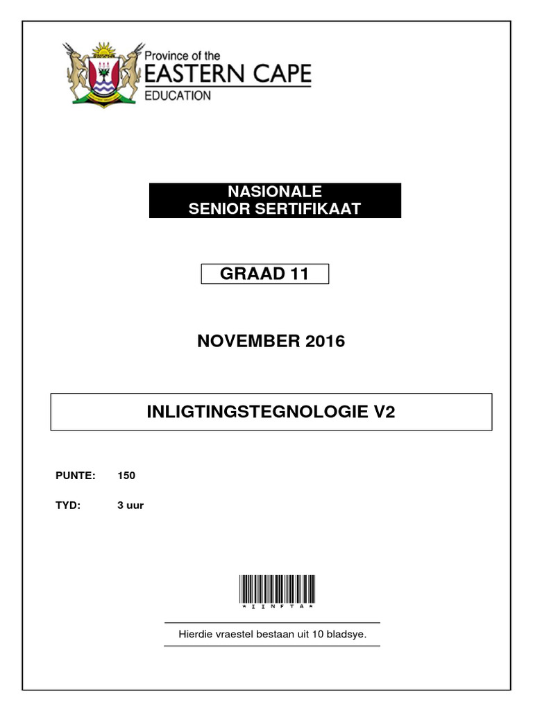 Gr11 INFT P2 N16 QP Afr | PDF