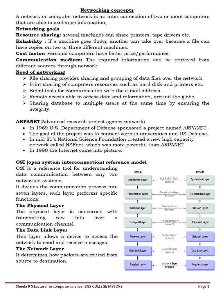 networking concepts1 | Download Free PDF | Network Topology | Osi Model
