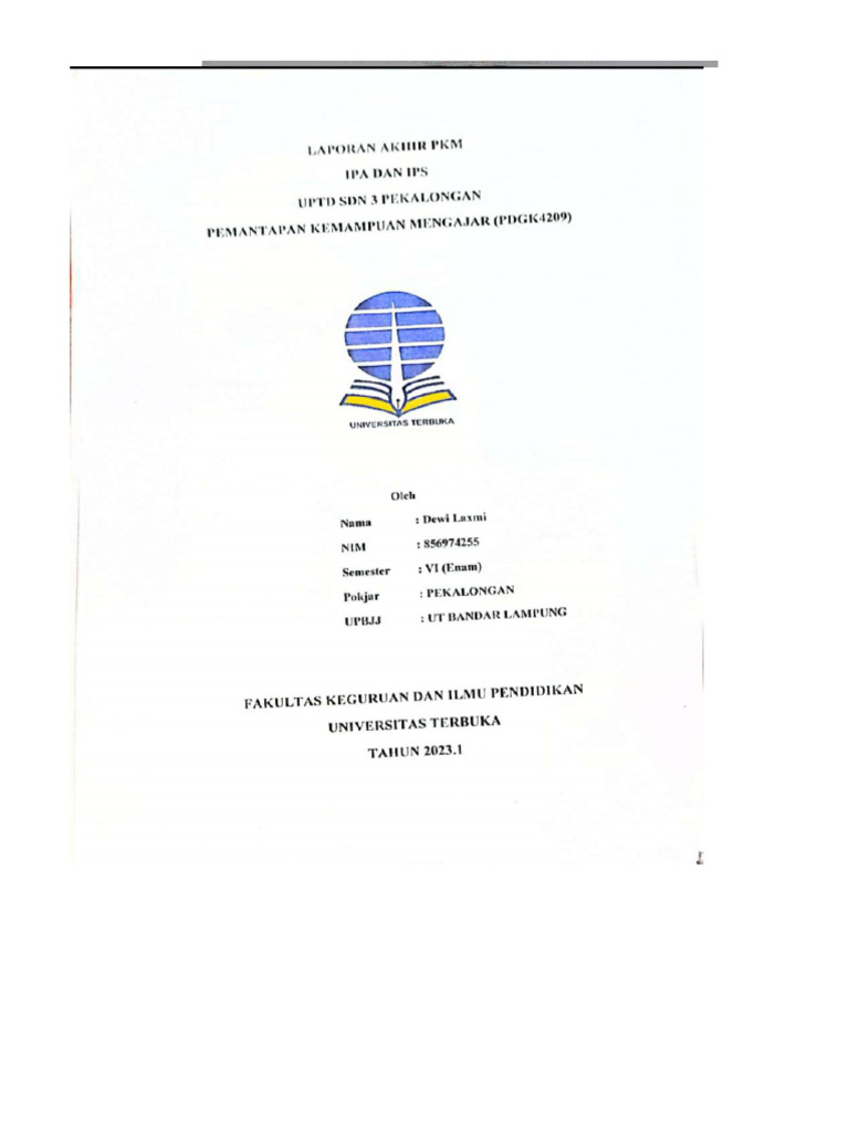 Dewi Laxmi Laporan PKM - Compressed | PDF