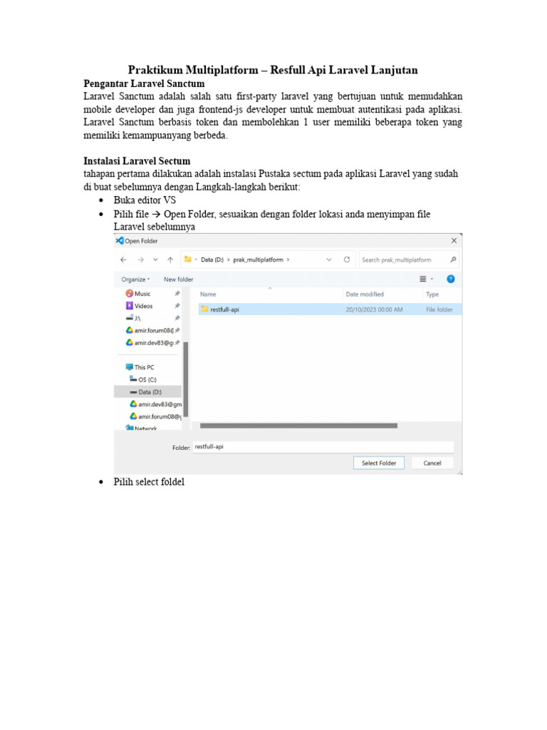 5 Praktikum Multiplatform Restful Api Lanjutan | PDF