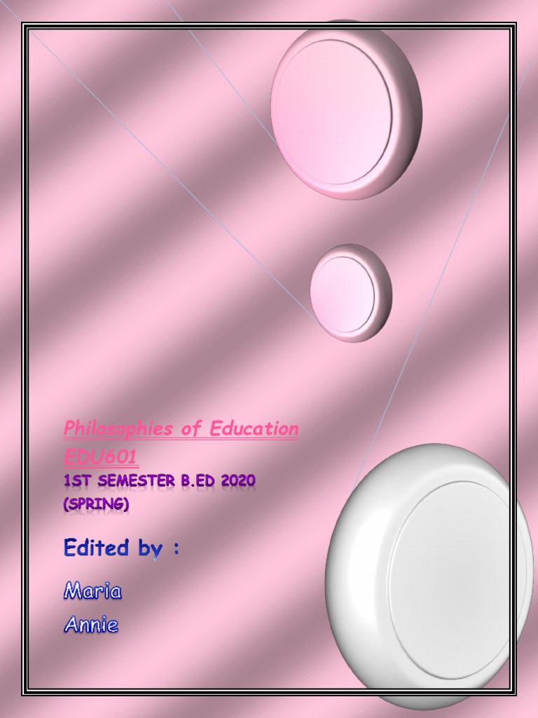 Edu601 Solved Objective For Mid | PDF | Immanuel Kant | Plato