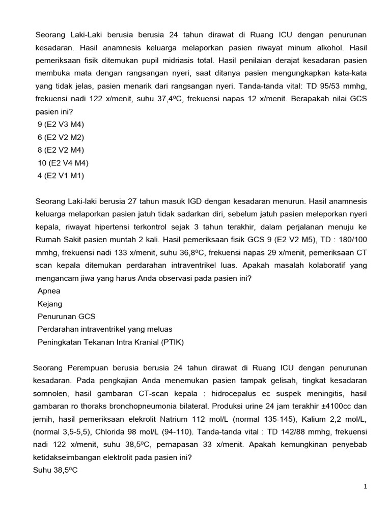 Contoh Soal Mirip Ukom | PDF