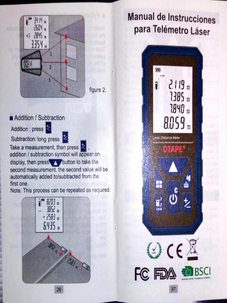 2021 Telémetro láser | PDF | Longitud | Medición