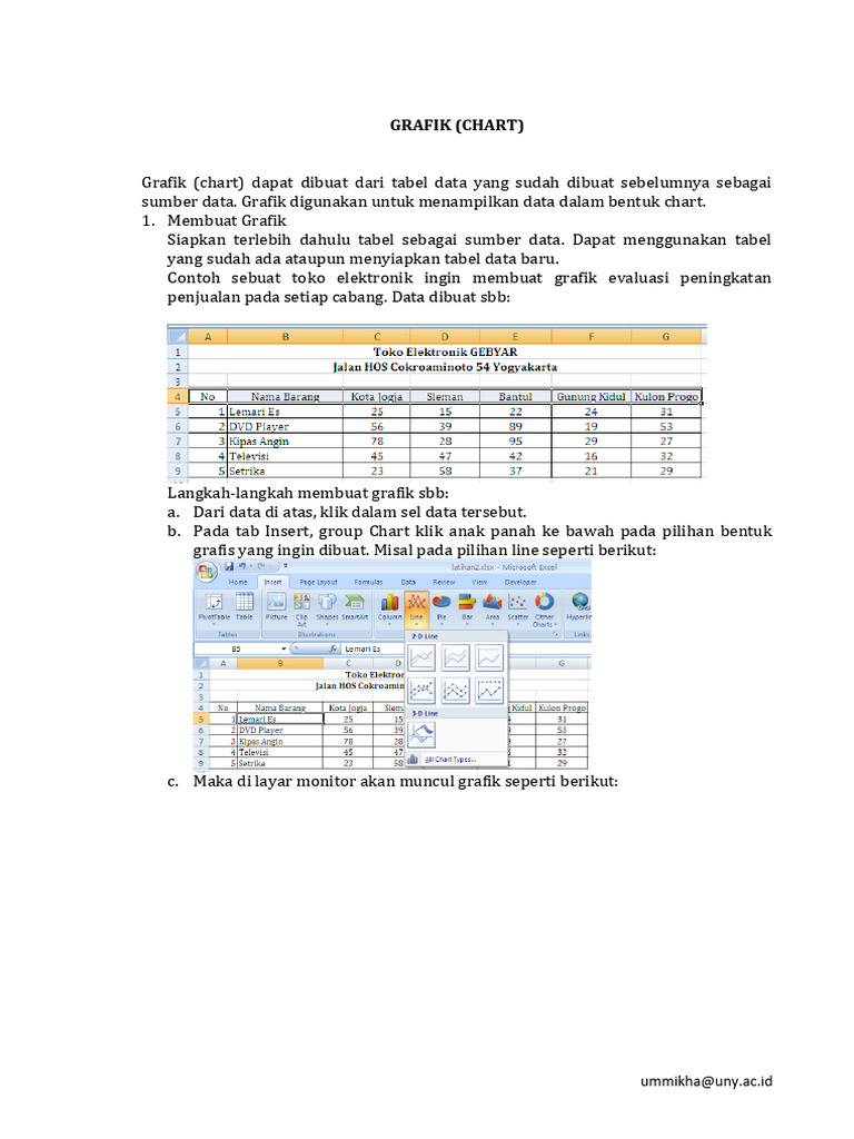 Panduan Membuat dan Memformat Grafik | PDF