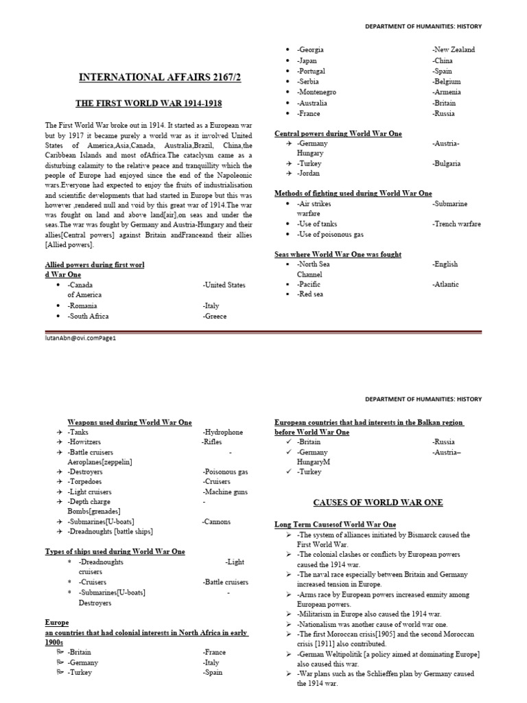 European History | PDF | Austria Hungary | Allies Of World War I