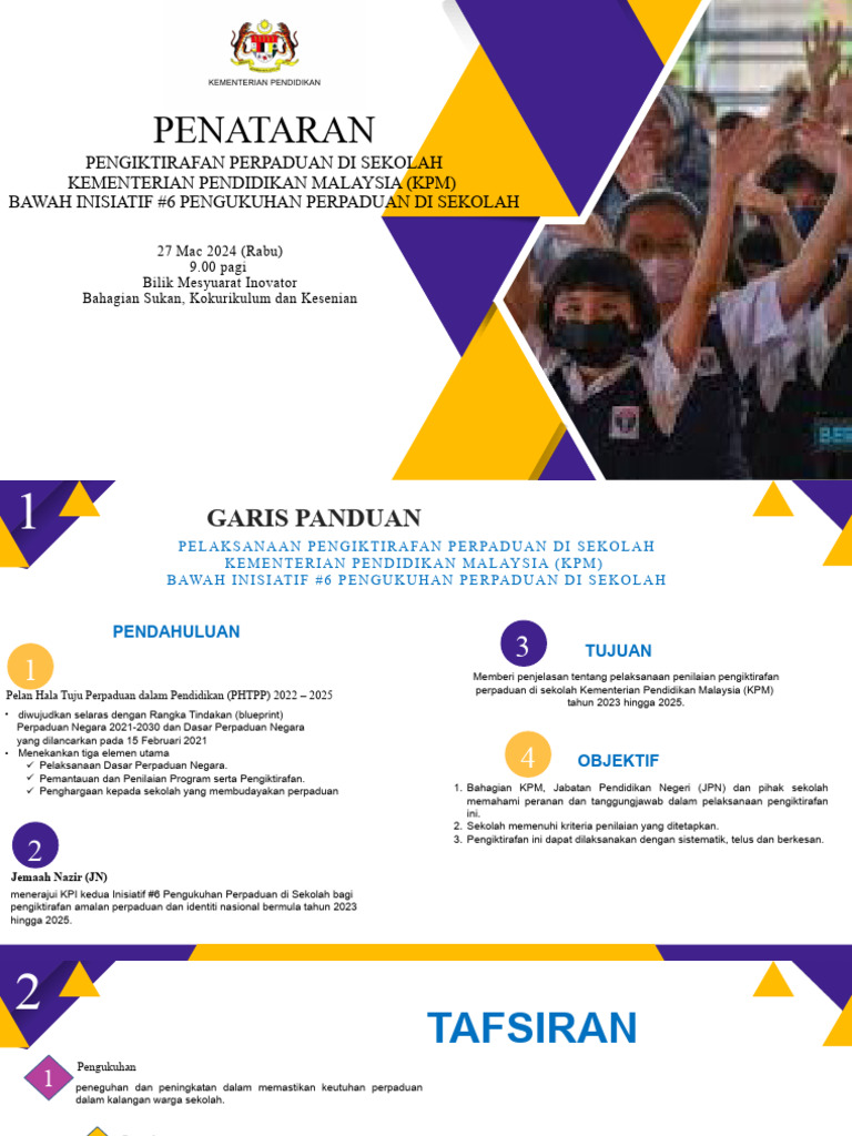 Penataran Pengiktirafan Perpaduan Di Sekolah Tahun 2024 | PDF