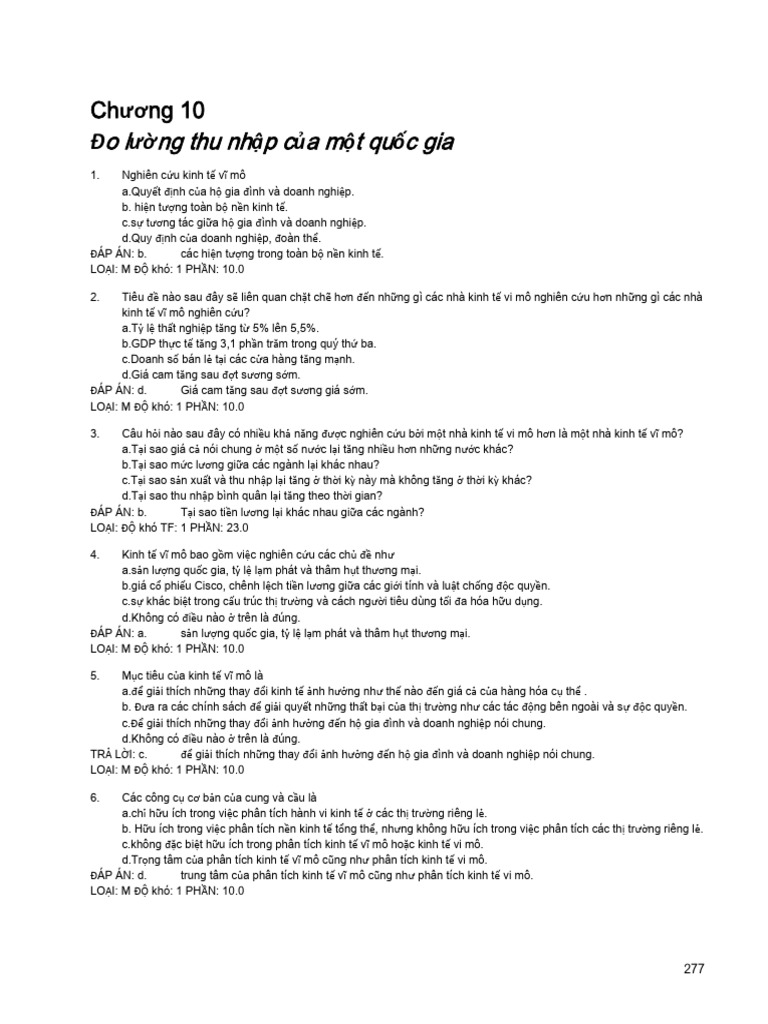 Chapter10 - Vĩ Mô | PDF