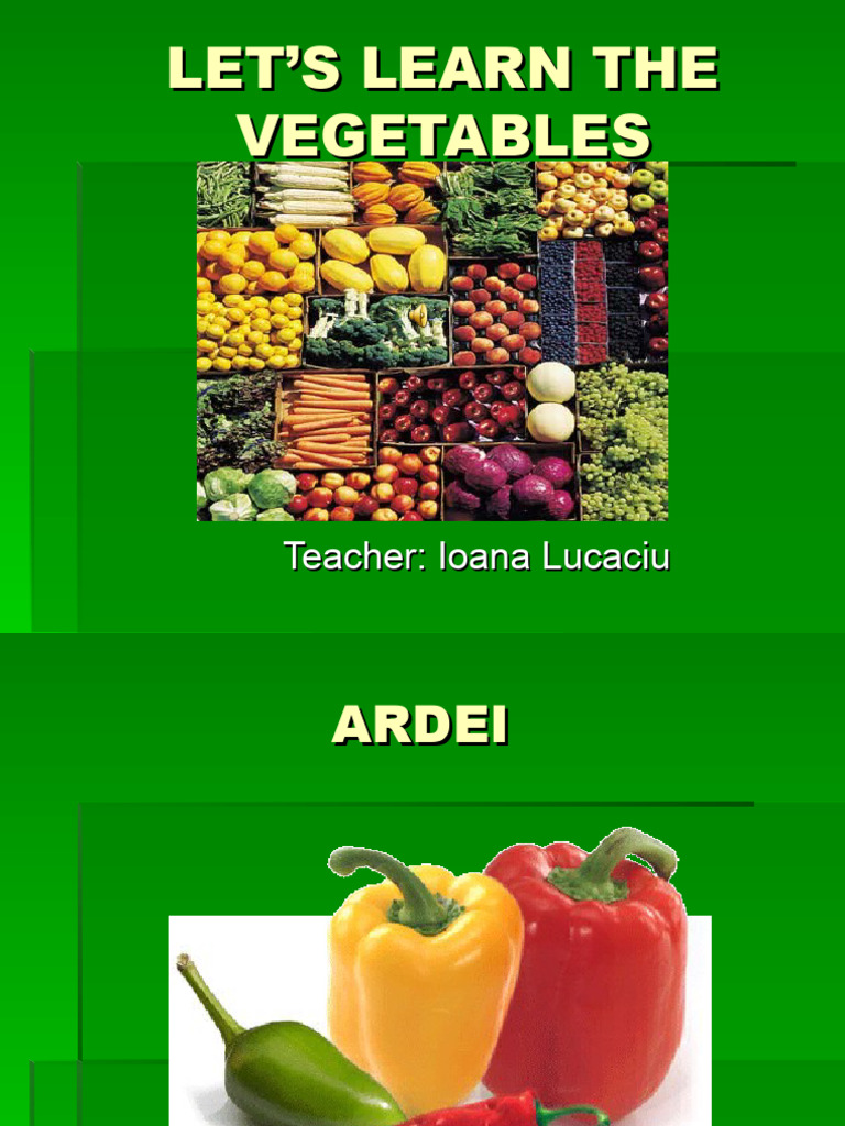Lets Learn the Vegetables | PDF