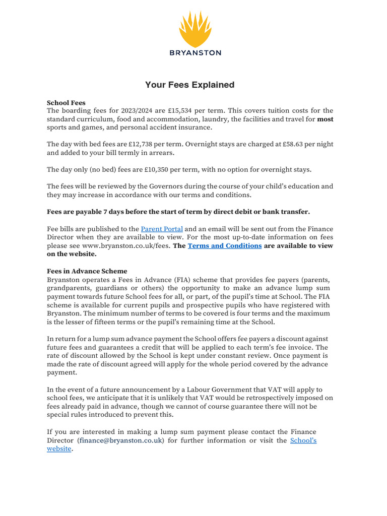Your Fees Explained 2023 | PDF | Insurance | Tuition Payments