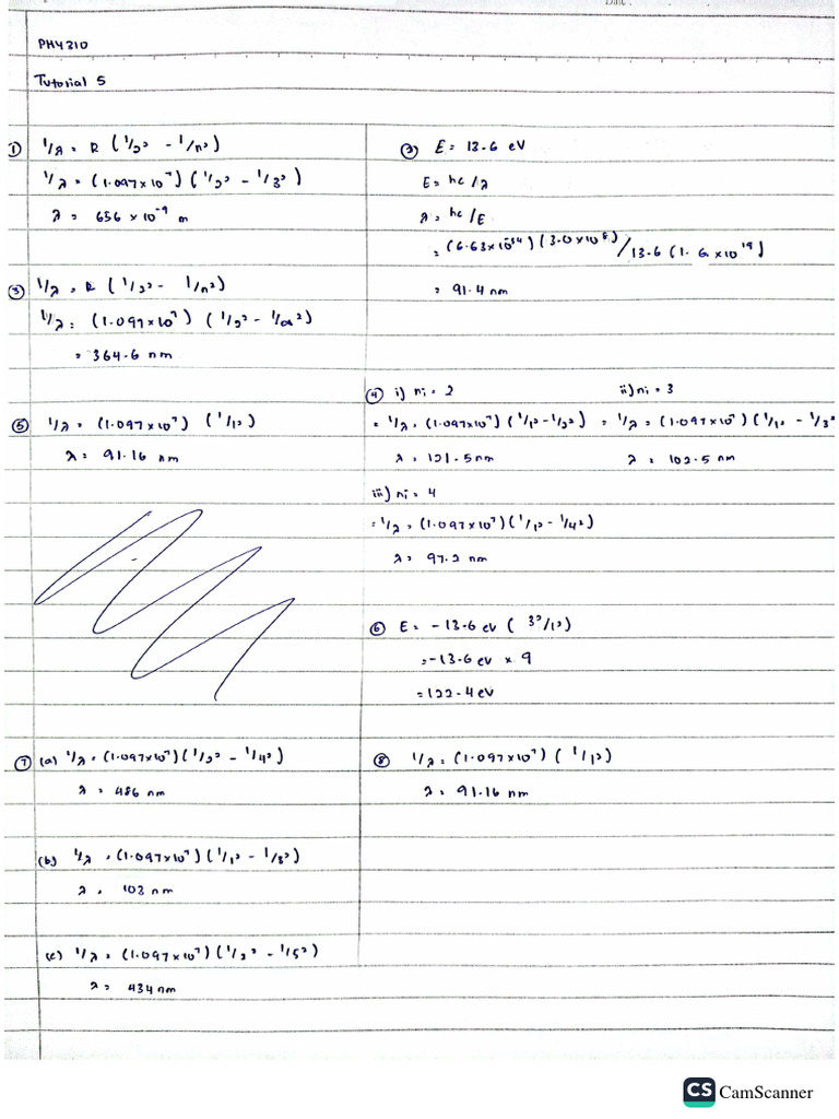 Tutorial 5 Phy310 Zaitu Azrilla | PDF