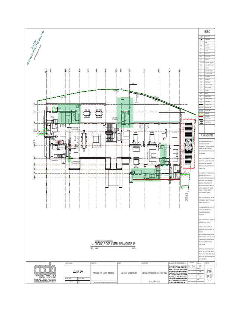 Waterline-Layout-Ground-Floor | Download Free PDF | Water Heating ...
