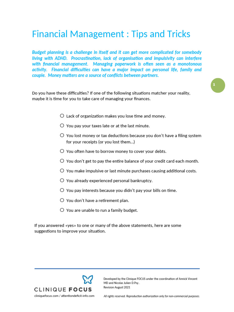 PDF 10 Financial Management Tips and Tricks | PDF | Credit Card | Cheque