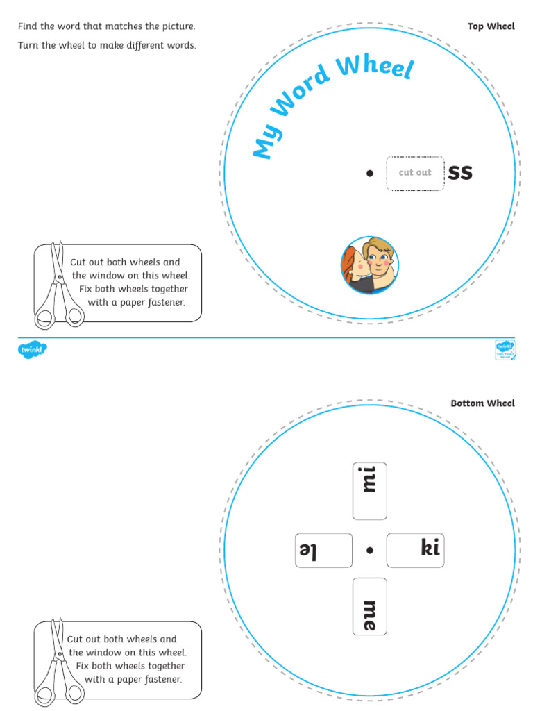 Phase 2 Word Wheel - Ss | PDF