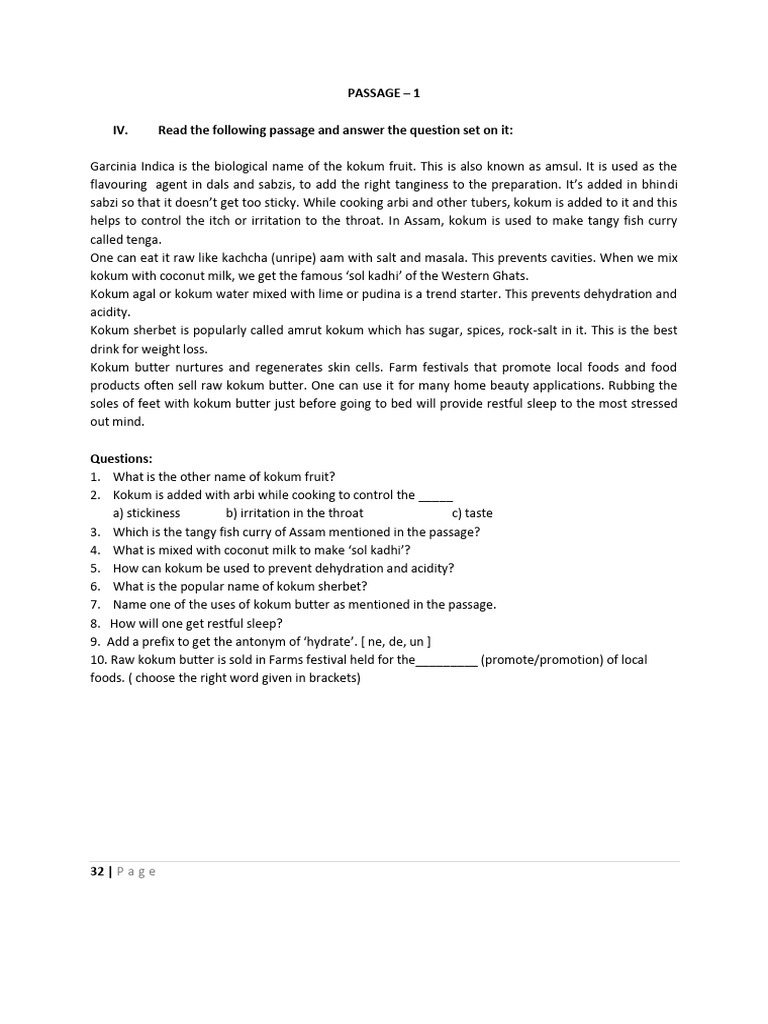 English passage | Download Free PDF | Cigarette | Soybean