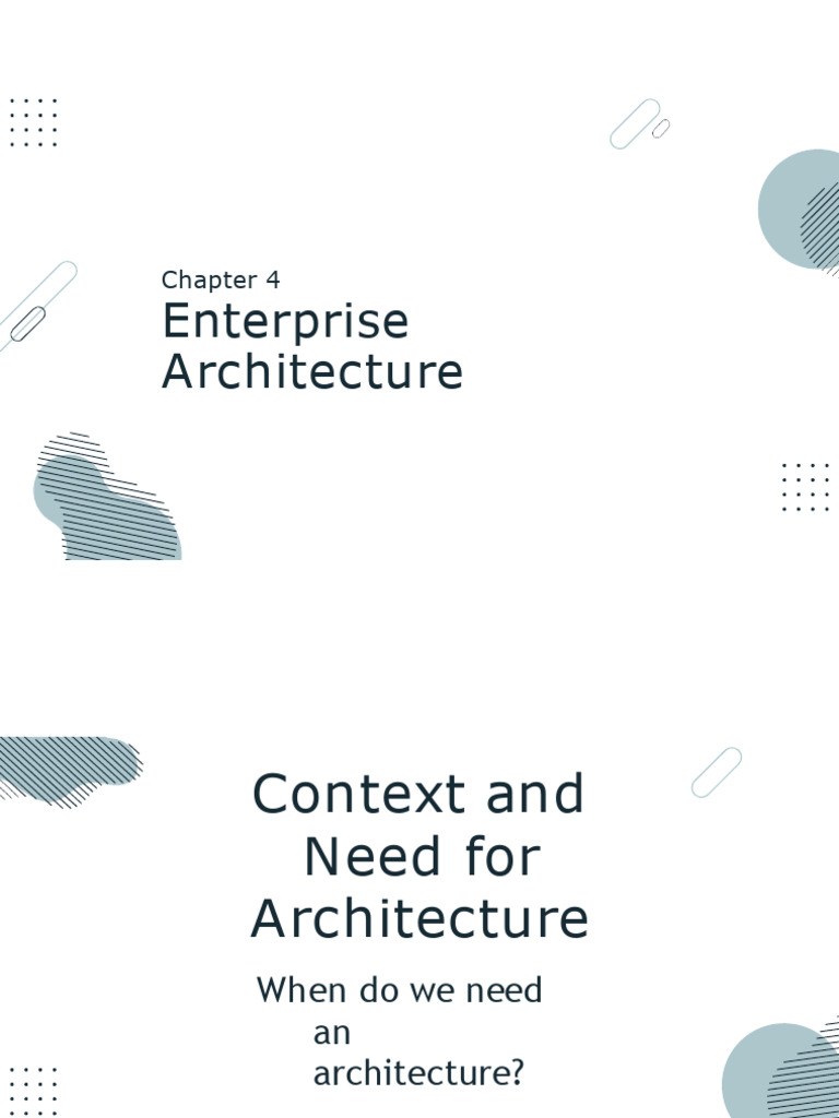 Chapter 4- Enterprise Architecture-1 | PDF | Enterprise Architecture | Business