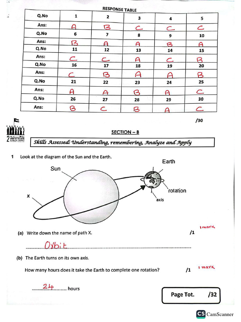 Term 1 Answer Key Grade 6 Compressed | PDF