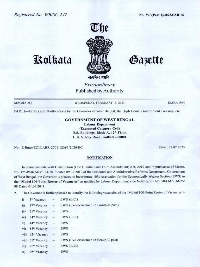 Roster For EWS. | PDF