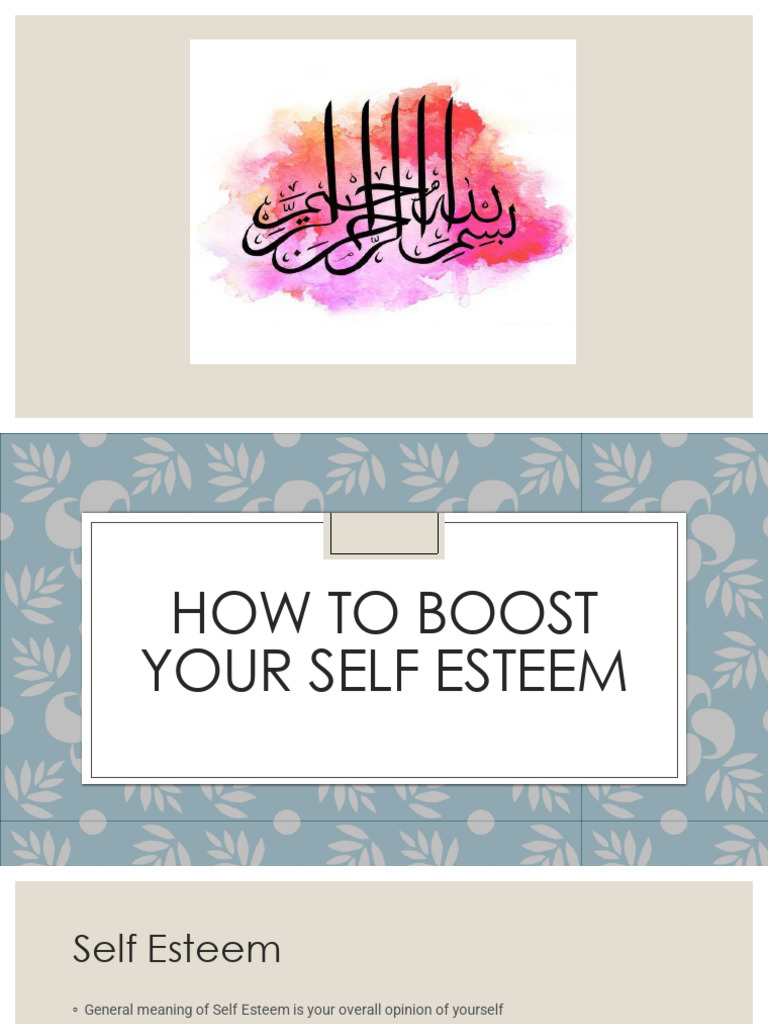 Self Esteem | PDF