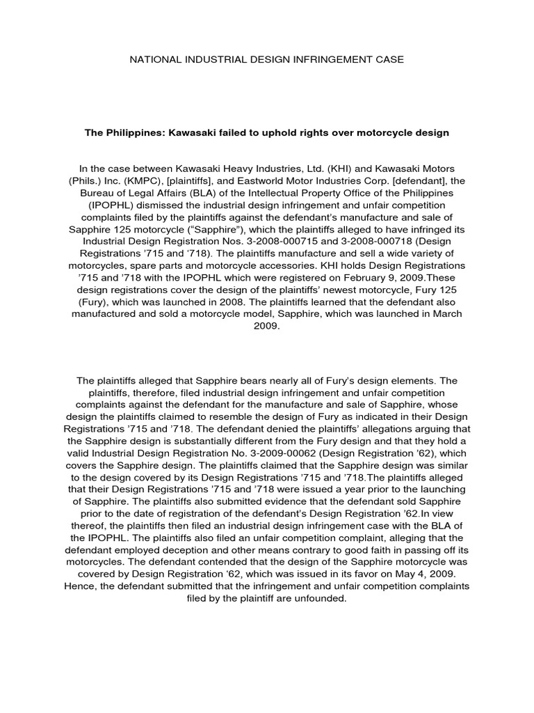 Case Study No. 3 Industrial Design-National-Reymart-Ruiz | PDF | Patent ...