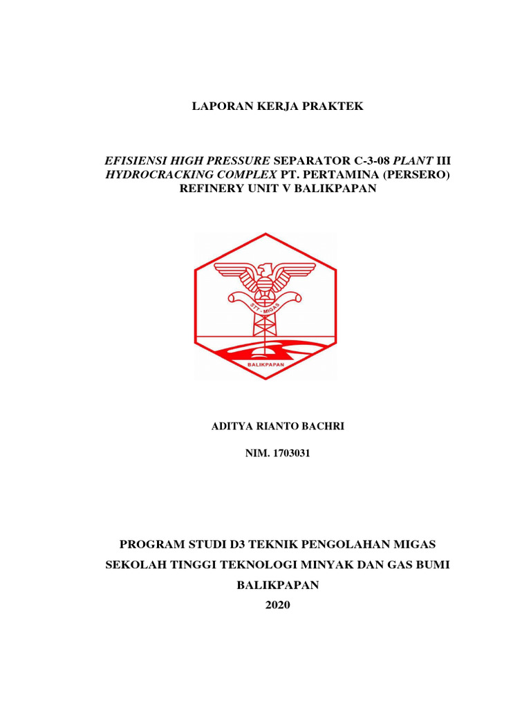 Laporan KP Aditya Rianto Bachri | PDF
