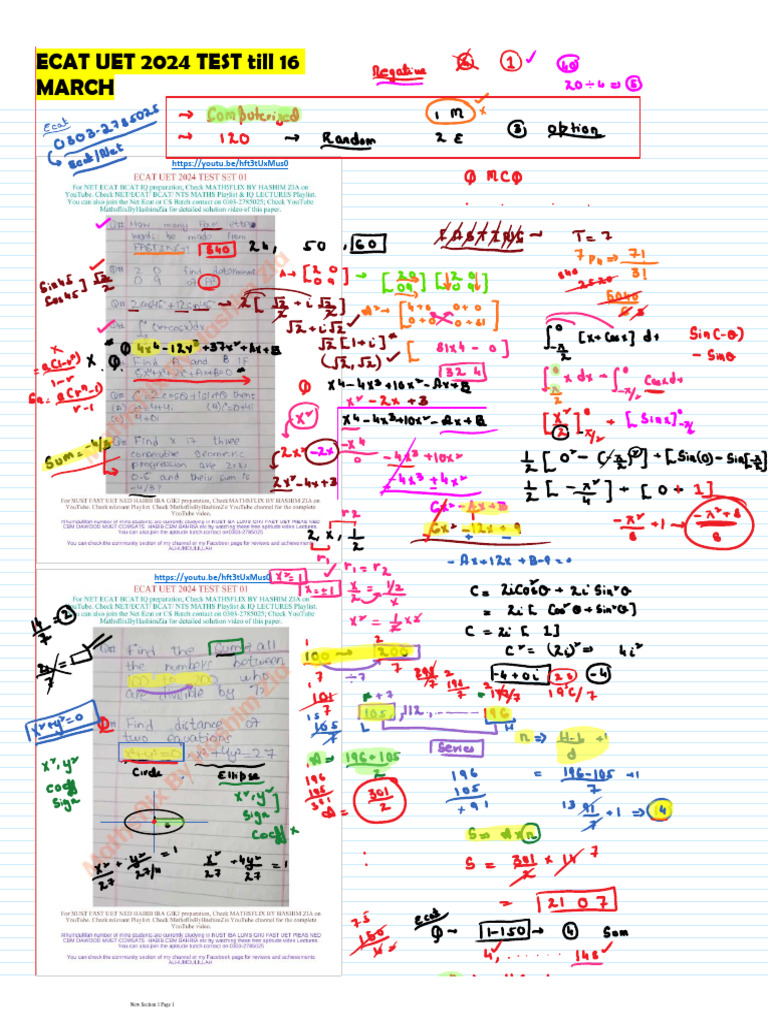 Ecat 2024 Papers Solution | PDF | Business