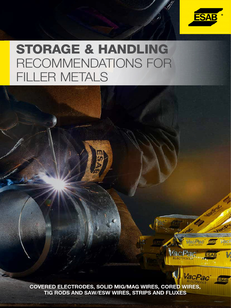 Handbook ESAB - Storage handling Consumables New | Download Free PDF ...