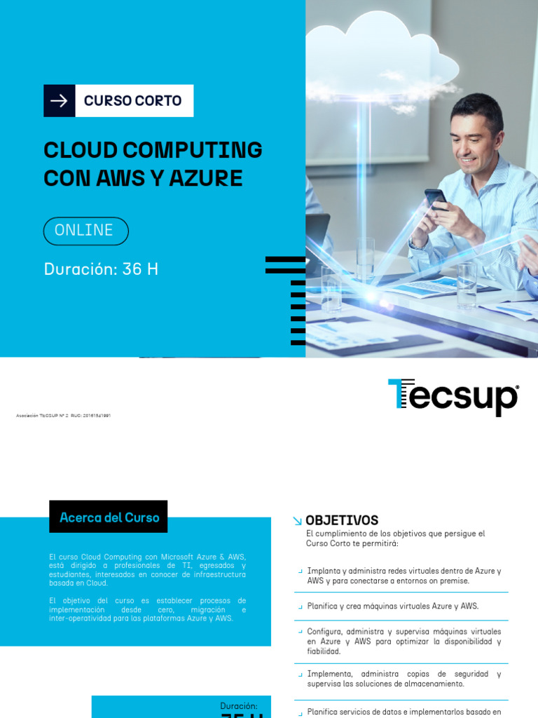 CC - Brochure - Cloud Computing Con Aws y Azure | PDF | Servicios web de Amazon | Computación en ...