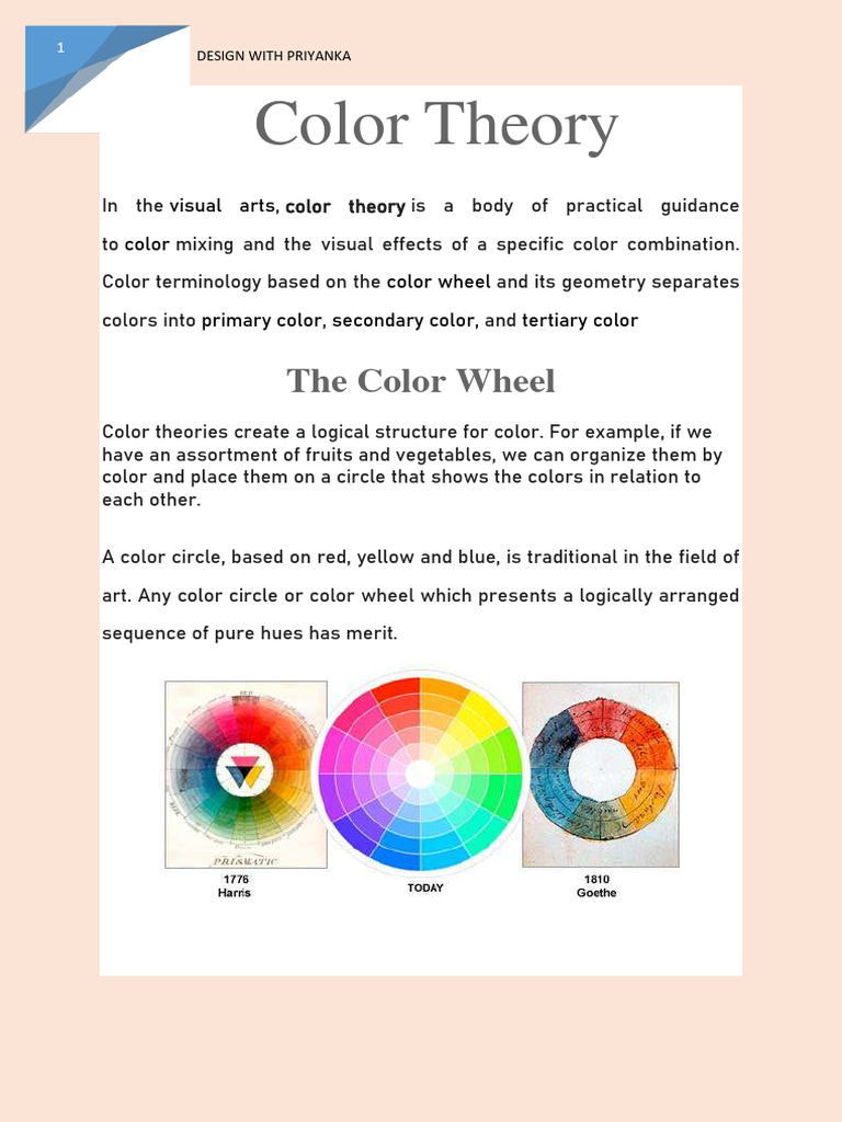 Color Theory For Interior Design | PDF | Art | Wellness