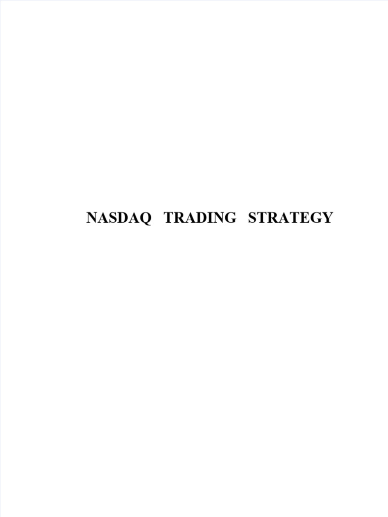 FX Goat Nasdaq Trading Strategy | PDF | Nasdaq | Economic Sectors