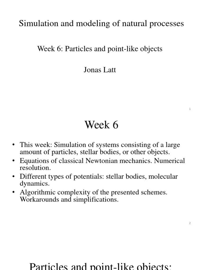 Particles and Point Like Objects | PDF | Force | Newton's Laws Of Motion