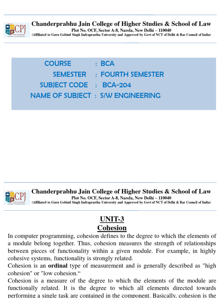 Unit 3 Software Engineering-204 | PDF | Class (Computer Programming ... Unit 3 Software Engineering-204 | PDF | Class (Computer Programming ...