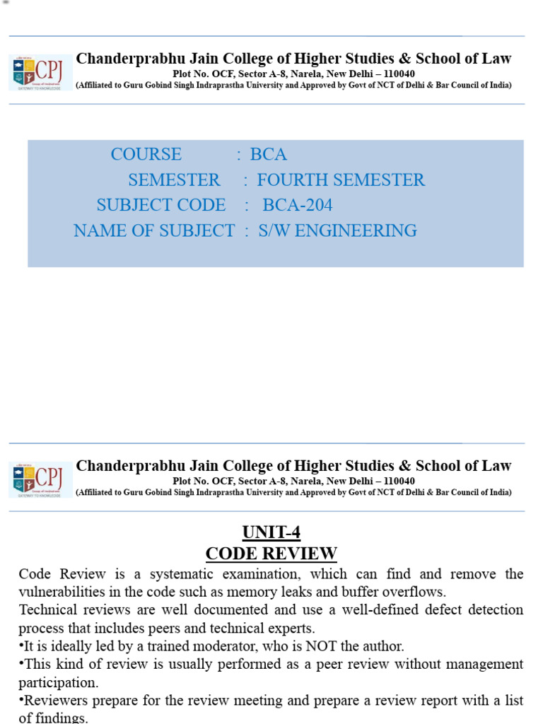 Unit 4 Software Engineering-204 | PDF | Software Testing | Unit Testing