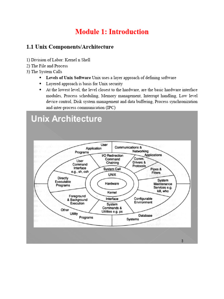 Module 1 Part1 Pdf Superuser Kernel Operating System