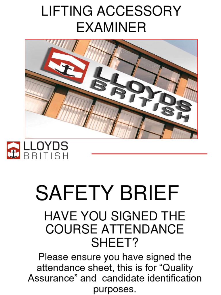 Lifting Accessory Safety Course | PDF | Rope