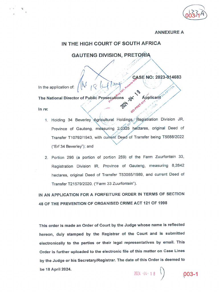Forfeiture Order | PDF